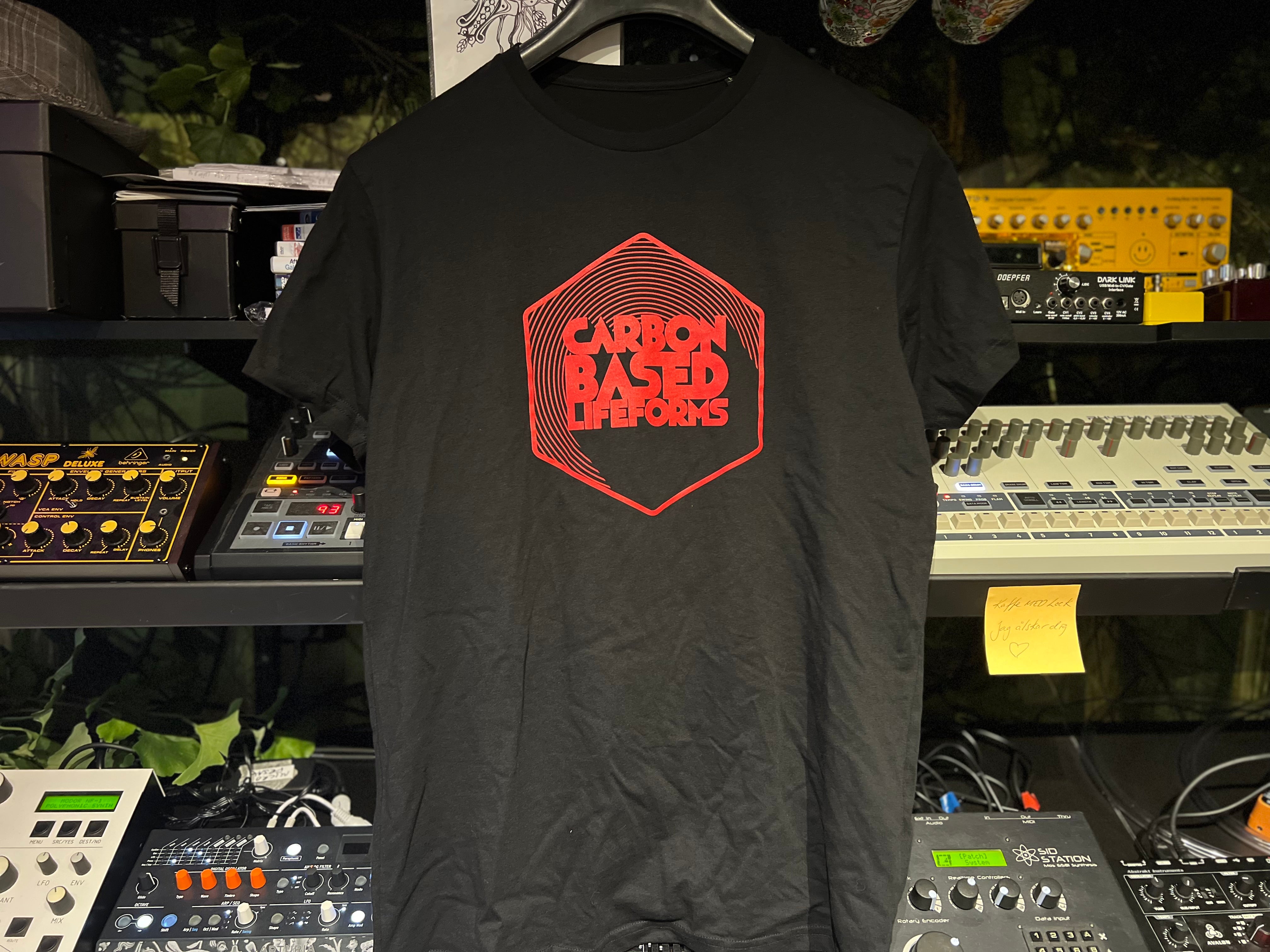 Red logo Tshirt – Carbon Based Lifeforms Official